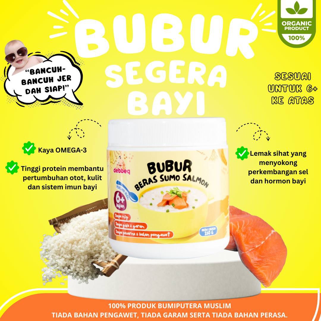 Bubur Beras Sumo Salmon - MOMS BASIC